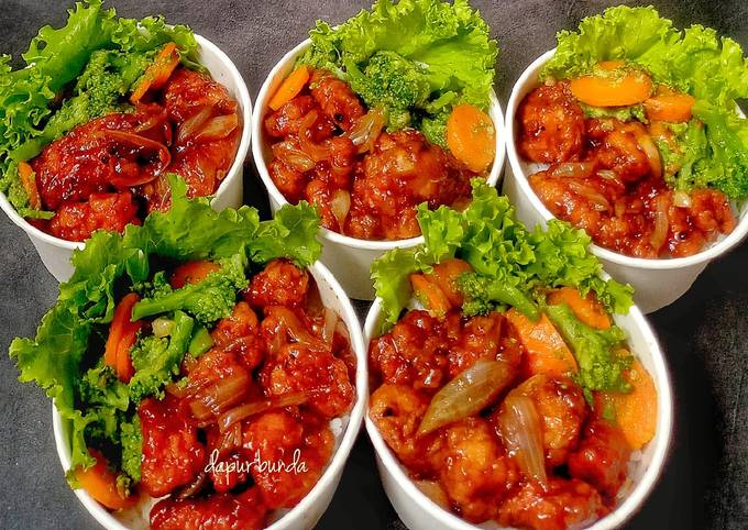 Resep Ricebowl (Ayam Lada Hitam) oleh Via Vie (Dapur Bunda) - Cookpad