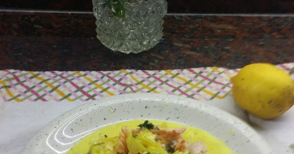 Salmón Con Salsa De Azafrán Receta de PatyMo