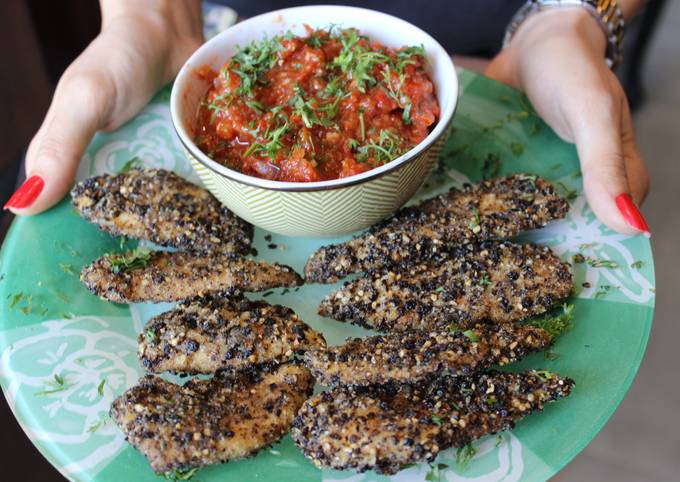 Pepper Crusted Chicken Recipe by Amrita Kaur - Cookpad
