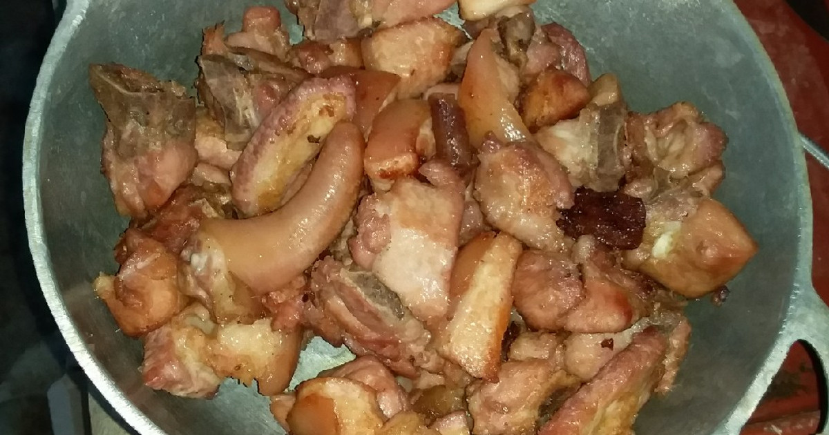 Chicharrones De Carne Con Rabitos De Cerdo Costilla Receta de Daniela ...