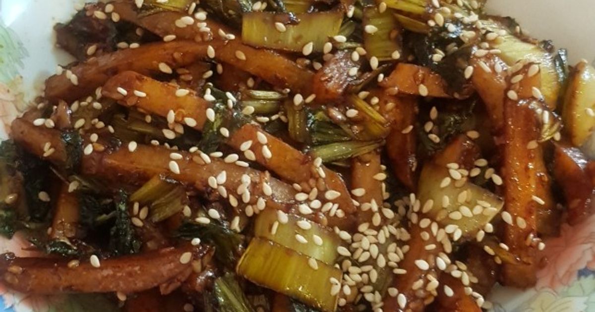 Pok Choy Potato Fry Recipe by Jhansi - Cookpad