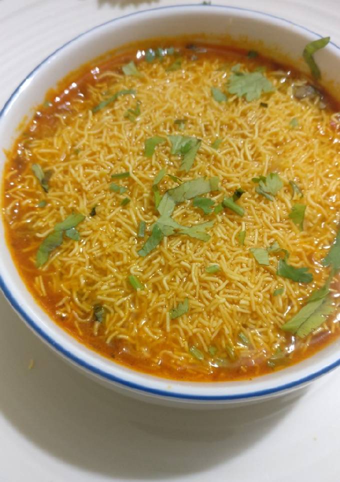 Sev Tomato Vegetable Recipe by Desi Rasoi And More... - Cookpad
