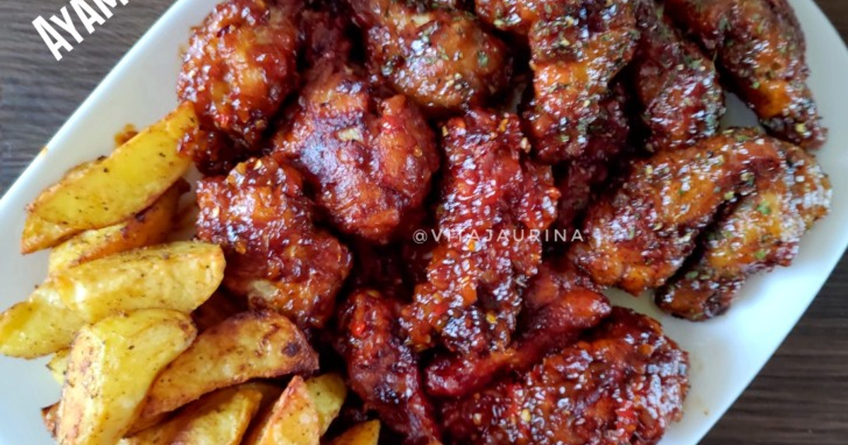 Resep Ayam 2 Rasa (Spicy Bbq And Lemon) oleh Vita Jaurina - Cookpad