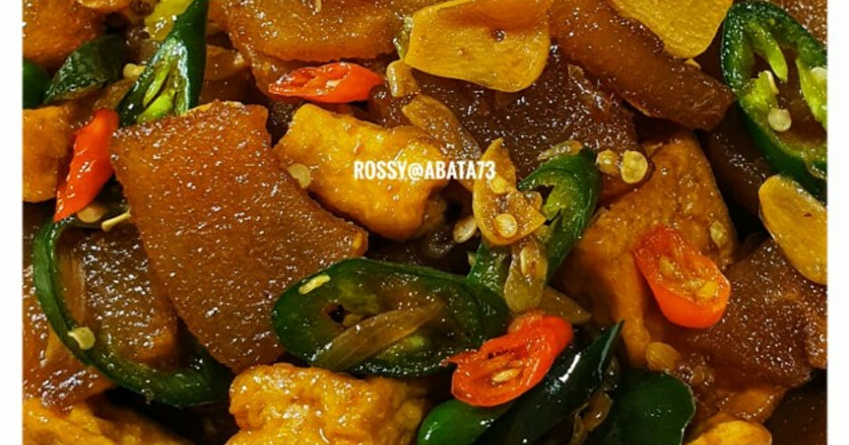 Resep Oseng Kikil Kecap Cabe Ijo Pedas oleh Rossy Anna Oktavia (ABATA ...