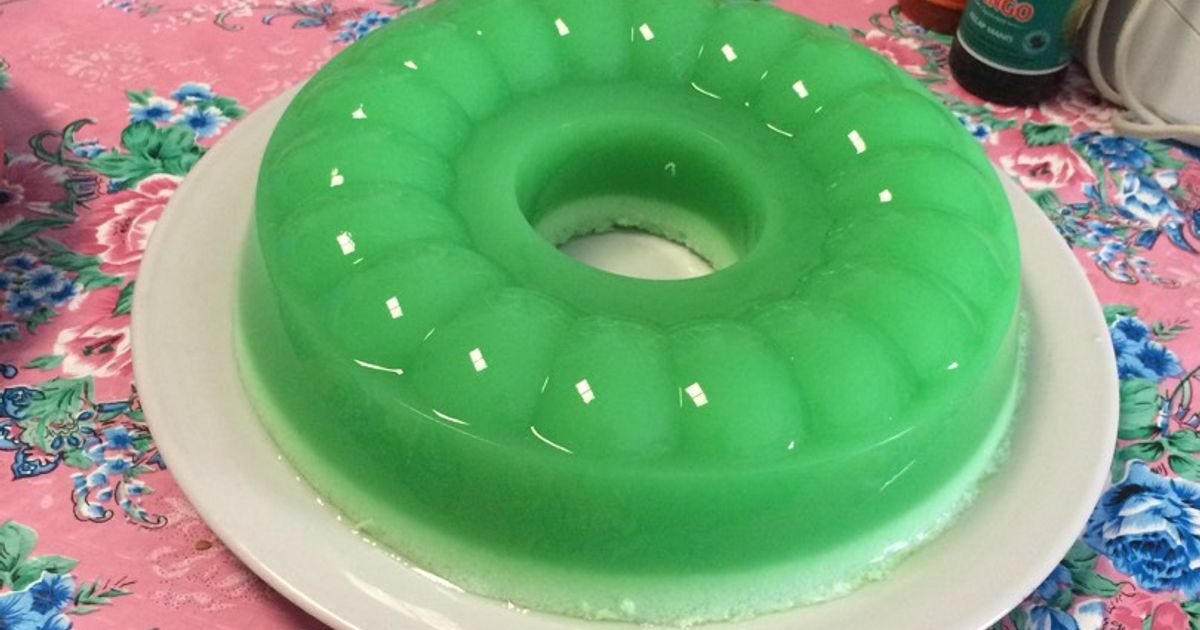 Resep pudding busa pasta pandan rumahan enak dan mudah - Cookpad