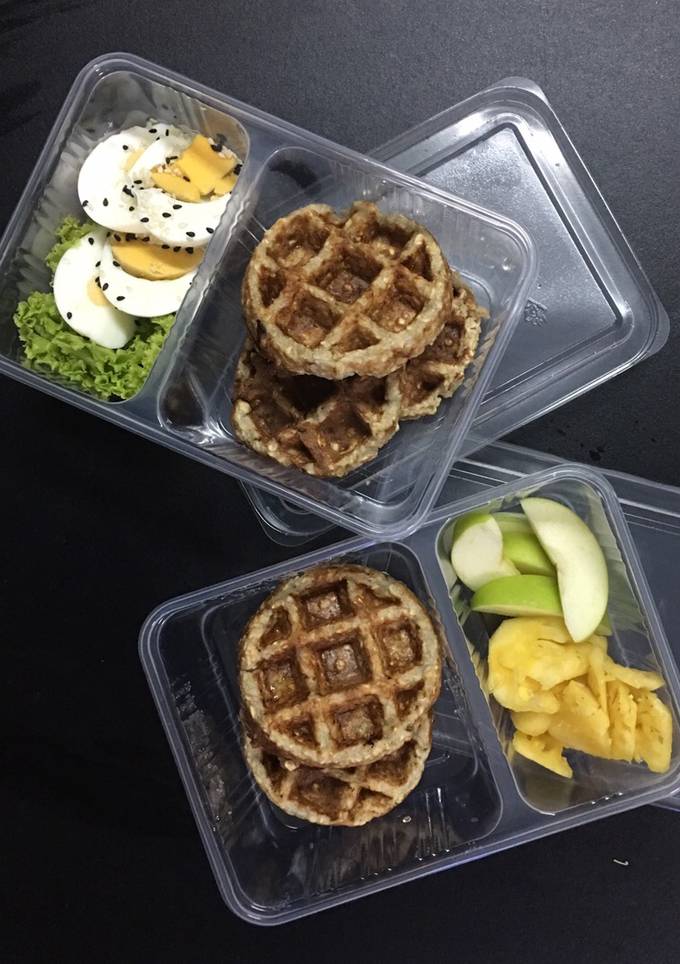 สูตร Banana Waffle #ไม่แป้ง #ไม่น้ำตาล #ไม่เนย โดย Gift_Gift - Cookpad