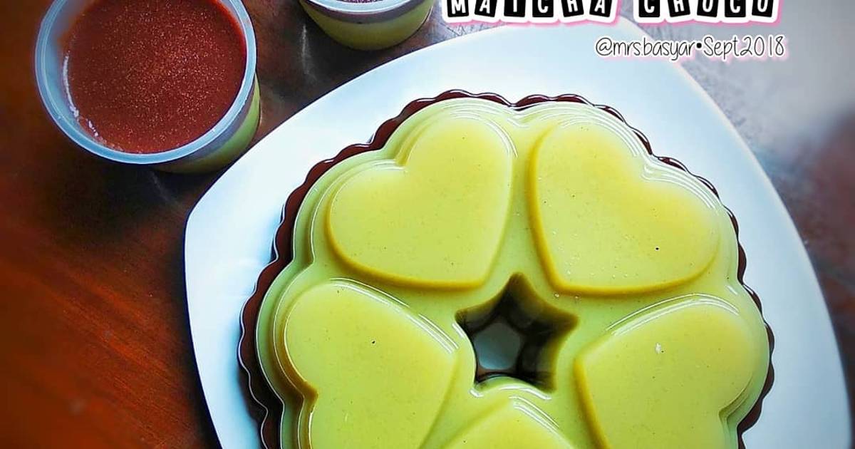 Resep Puding 'MACHO' MAtcha CHOco oleh Meita Adityani - Cookpad