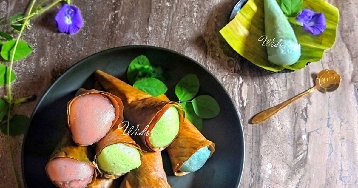 Resep Apem Corong Kukus (Bunga Telang) oleh Wids Kitchen 🍀🌷 - Cookpad