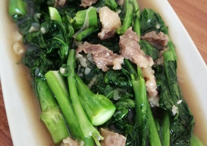 Resep Cah kailan daging sapi oleh Aisah Food factory - Cookpad