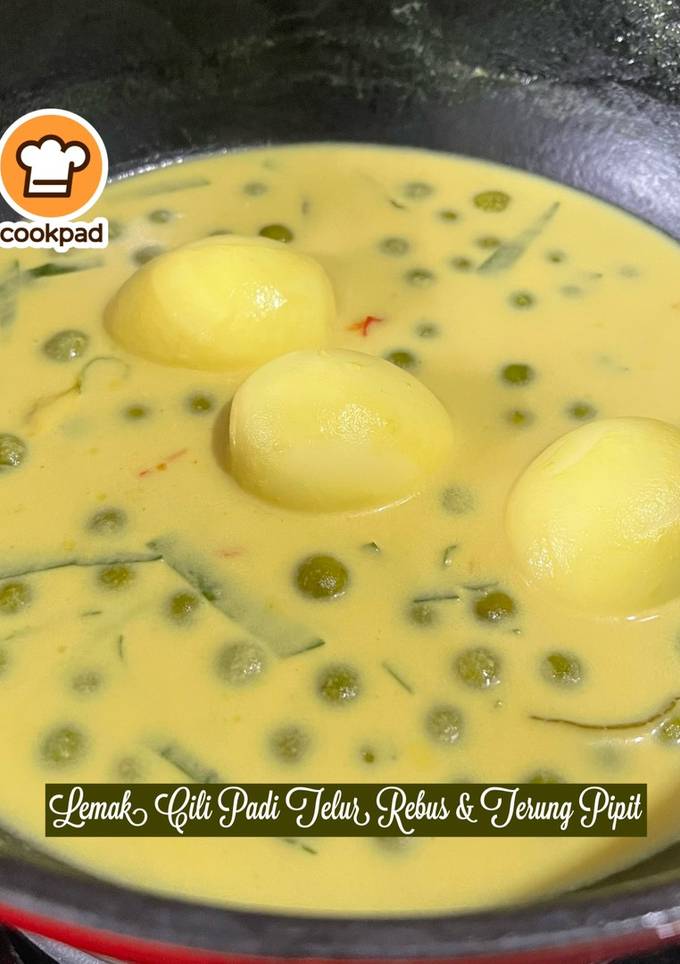 Resipi 👩‍🍳Masak Lemak Cili Api Telur Rebus & Terung Pipit oleh Mahadiah ...