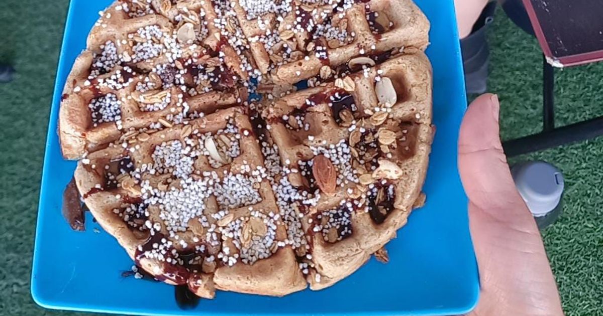 waffles saludables avena y plátano - 6 recetas caseras- Cookpad