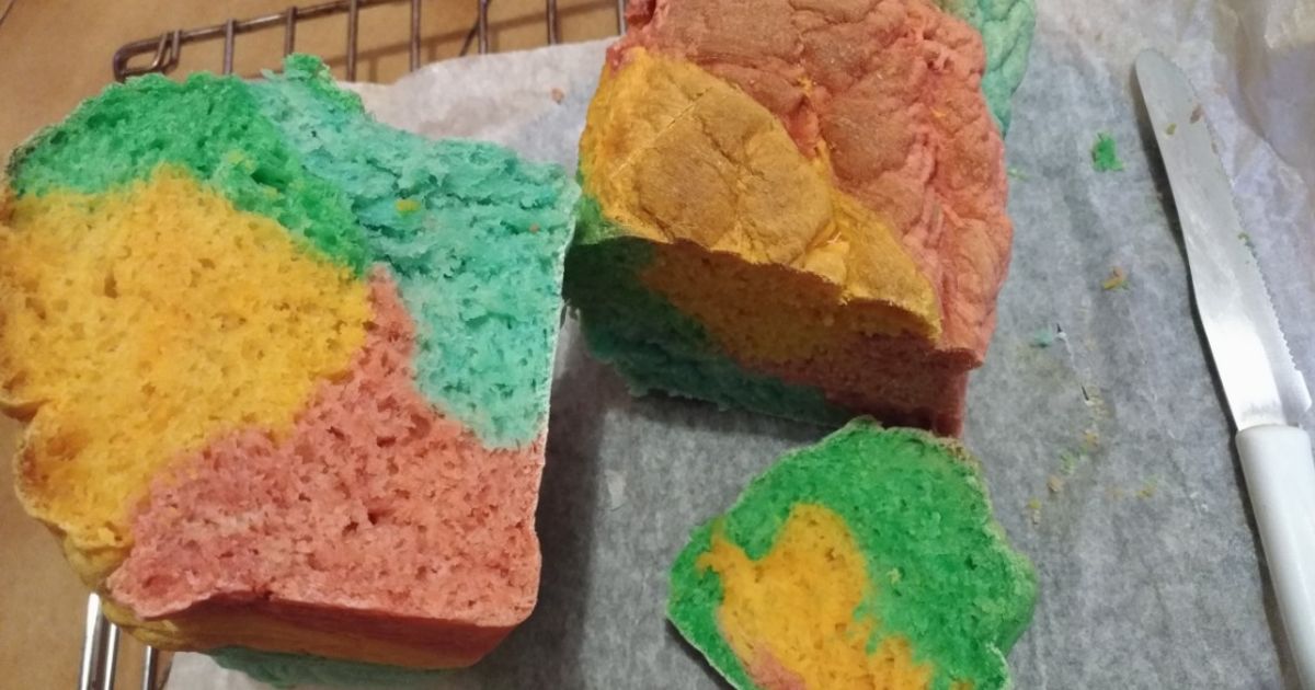 Resep Pane/Roti Semola Rainbow #Momen Manis oleh Carolina - Cookpad