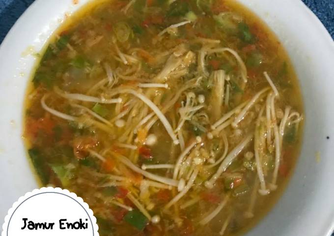 Resep Jamur Enoki Kuah Pedas oleh Feni Priyanka - Cookpad