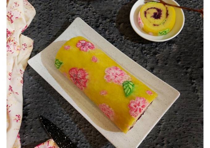 Resep Bolu Gulung Batik / Lukis Versi Oven oleh Tyas yodha - Cookpad