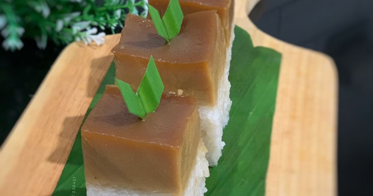 Resep kue talam tepung beras gula merah 500gr rumahan enak dan mudah ...