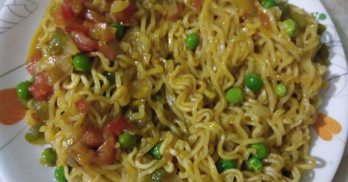 Veggie maggi Recipe by Vid'zz Batra - Cookpad