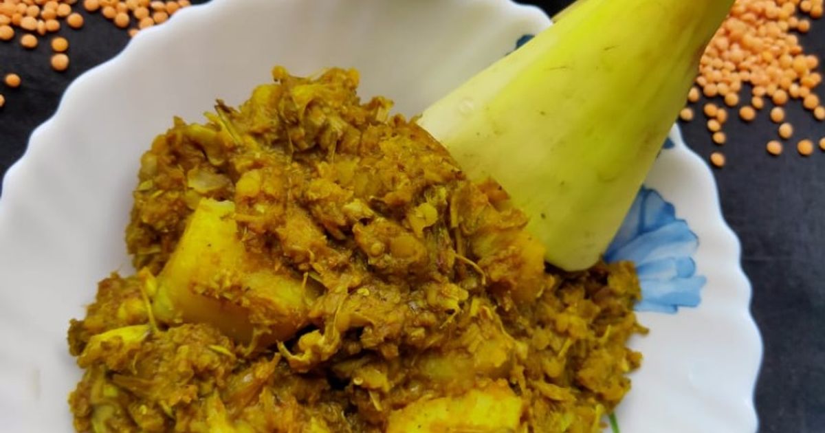 Ratna Bauldas বানিয়েছেন মুসুরডাল দিয়ে মোচার ঘন্ট(Musur Dal Diye Mochar Ghanto Recipe In ...