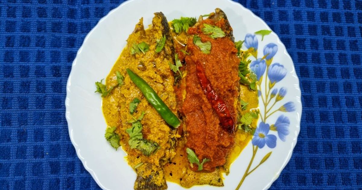 Koi Fish In Twin Taste (Haro Gouri) Recipe by Kumkum Chatterjee - Cookpad