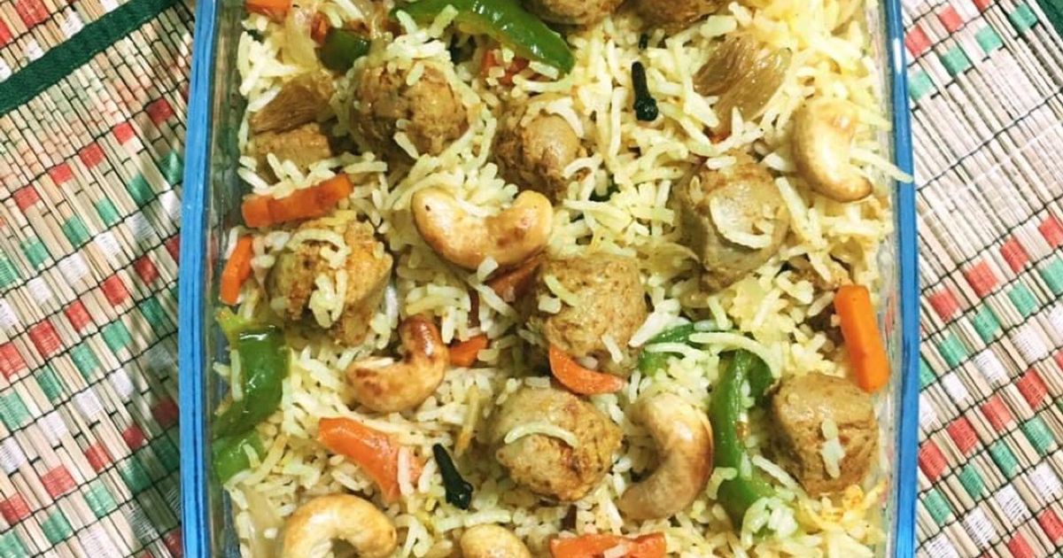 Soya Nuggets Fried Rice Recipe by Sudipa Gope - Cookpad