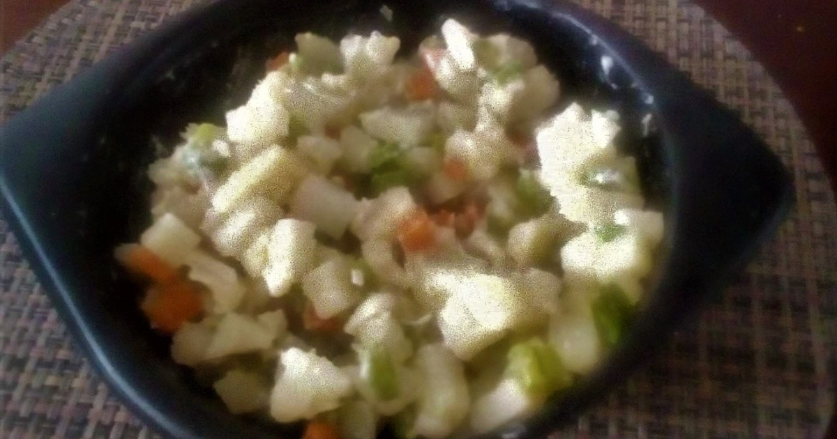Ensalada De "Papa Con Verduras Y Mayonesa" Receta de Cony Serrano- Cookpad