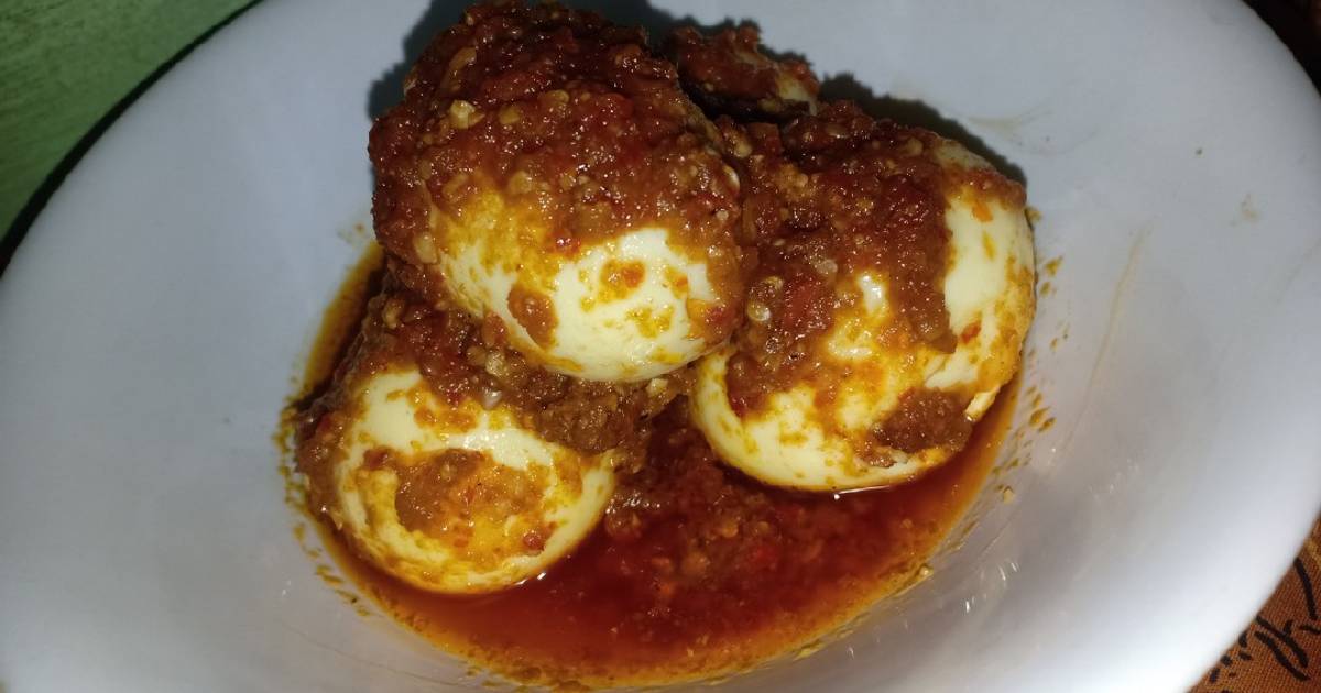 Resep Telur balado simple oleh Mama G - Cookpad