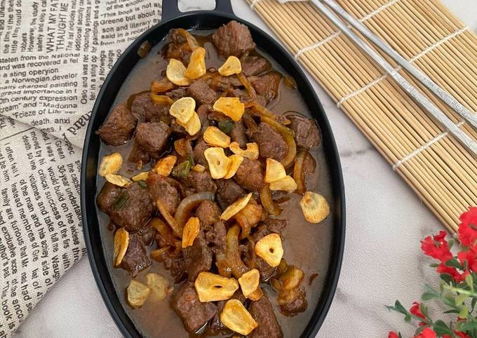 Resep Saikoro Beef Tumis Kecap oleh Kiki Fhatria - Cookpad