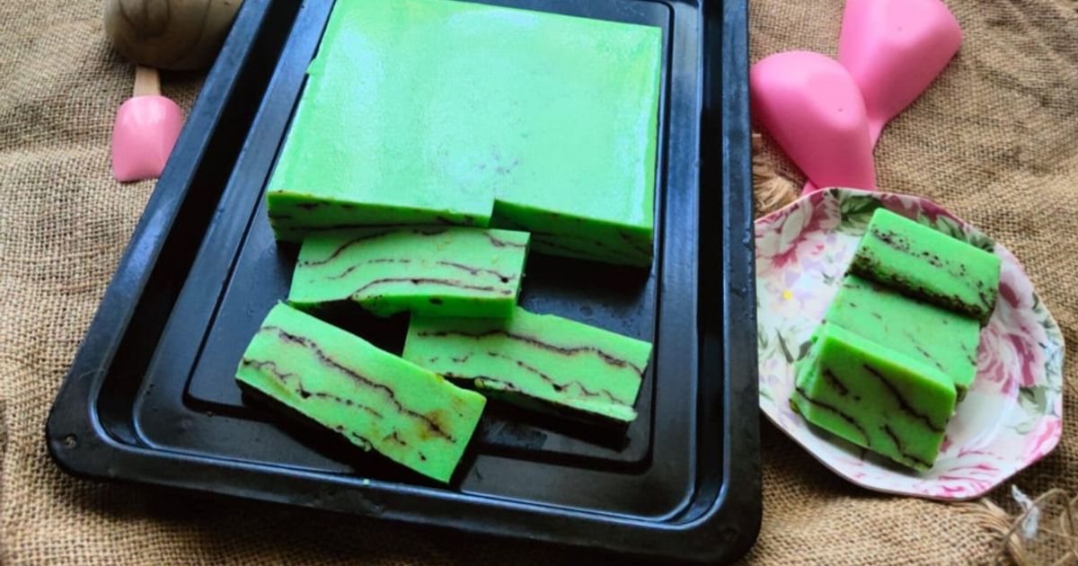 Resep Puding Pandan Lapis Cokelat oleh Orchids Lover - Cookpad