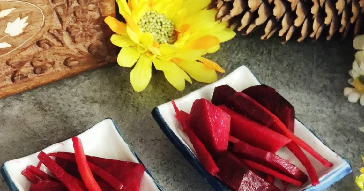 Pickles de betteraves crues, radis red meat et carottes de Sagesse ...