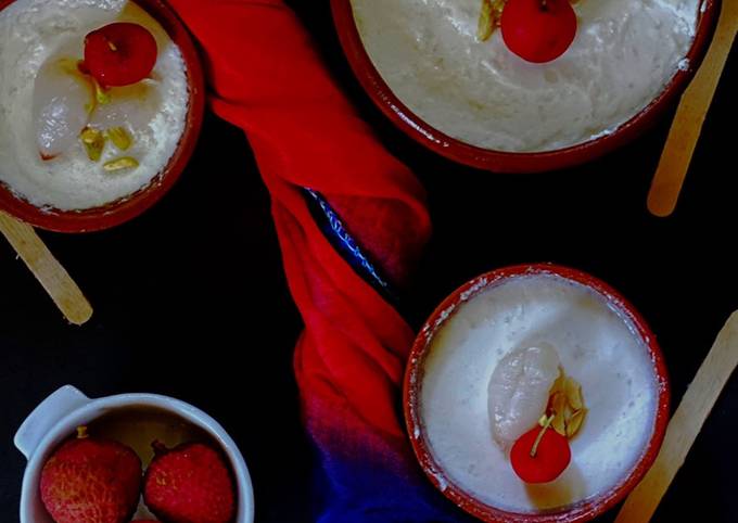 Lychee Baked Yogurt Recipe by Madhumita Bishnu - Cookpad