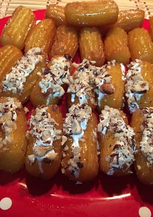 Balah El Sham With Cream And Nuts Recipe by Chef.Nermeen Kamal Eldin ...