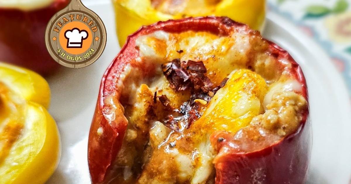 Resipi Stuffed Red Capsicum oleh Nihadriz Niha - Cookpad