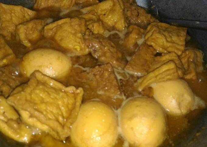 Resep Semur Tahu Tempe Telor simple oleh Keuke Vista Gentilis - Cookpad