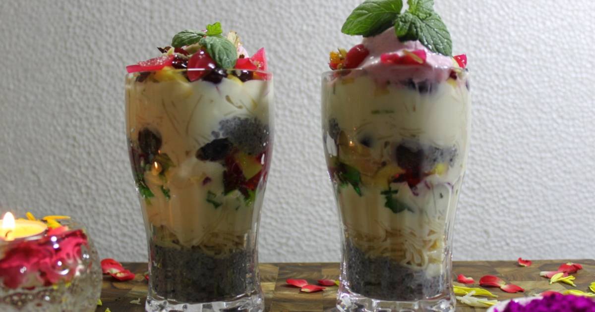 Rainbow Falooda Recipe by CuisineGhar - Cookpad