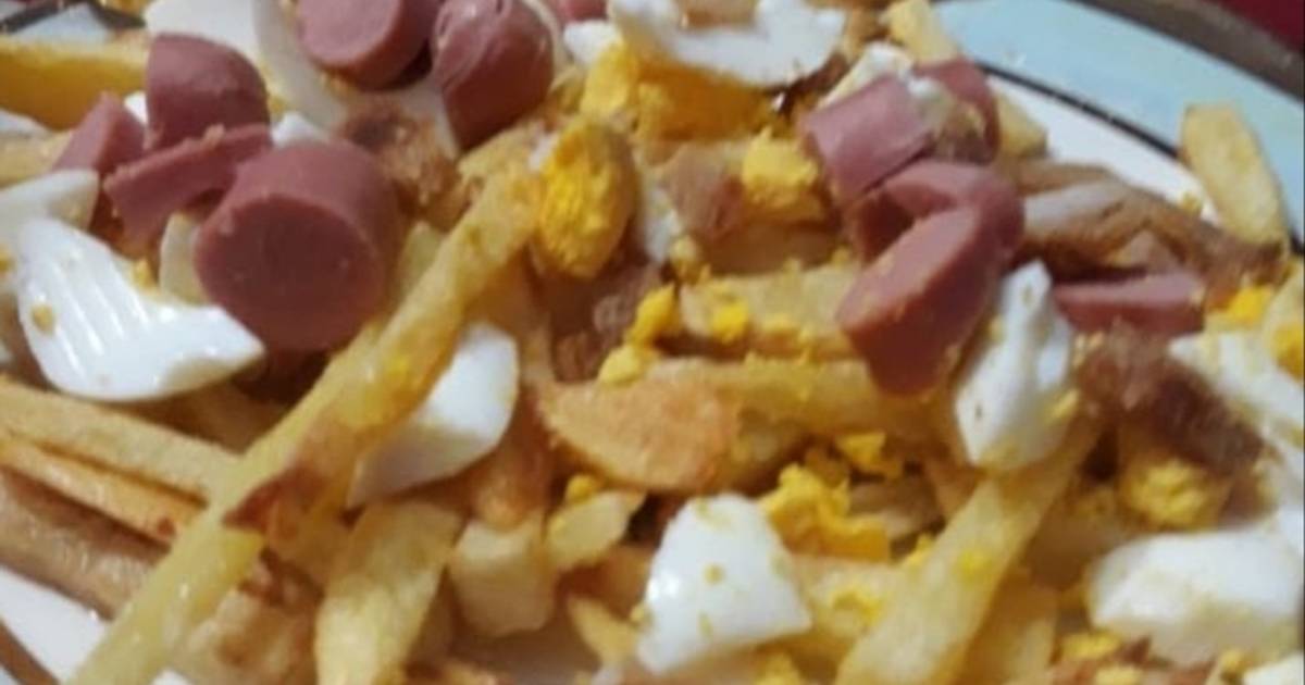 Salchi papa - 8 recetas caseras- Cookpad