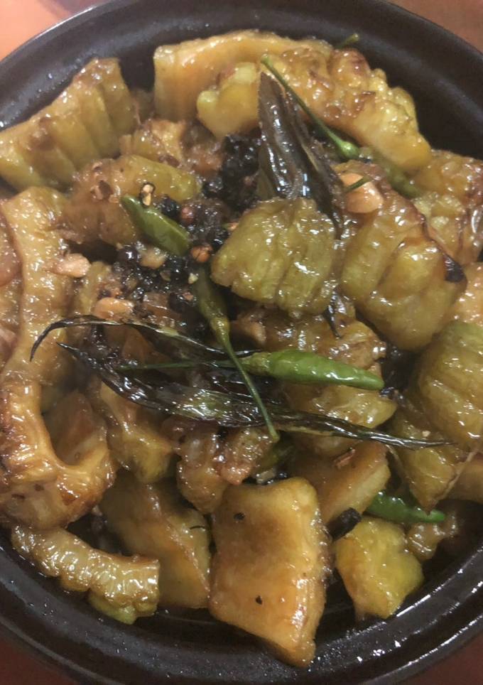 Cách Làm Món Da cá sấu (khổ qua) kho tiêu của Bếp của Phụng Lê - Cookpad