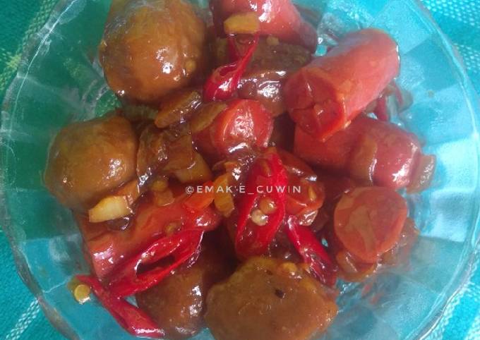 Resep Sosis Bakso saus Teriyaki #PekanInspirasi oleh Intan Alphy - Cookpad