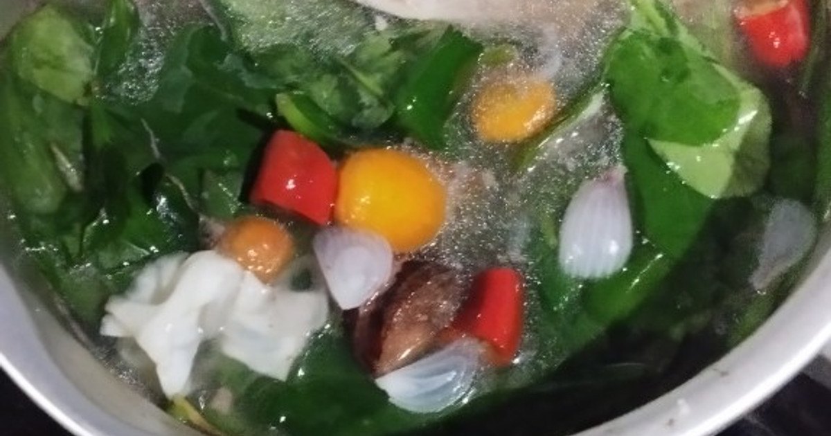 Resep Sayur Asem Daun Ginseng oleh Beta Asmoengin - Cookpad