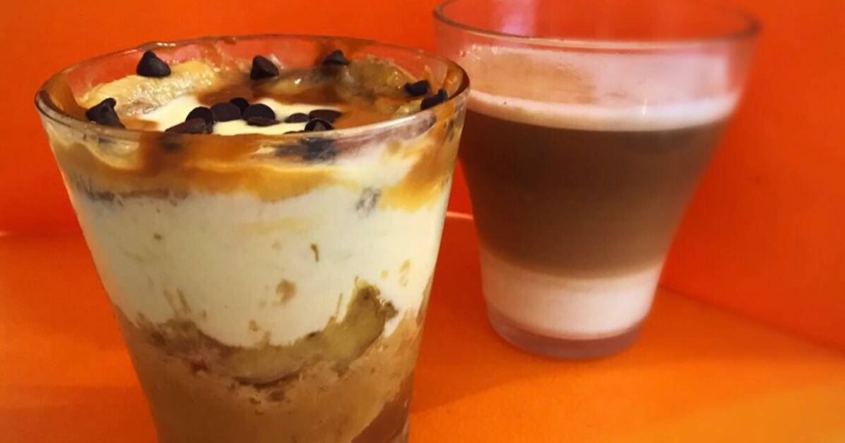 Postres en copas con banana - 9 recetas caseras- Cookpad