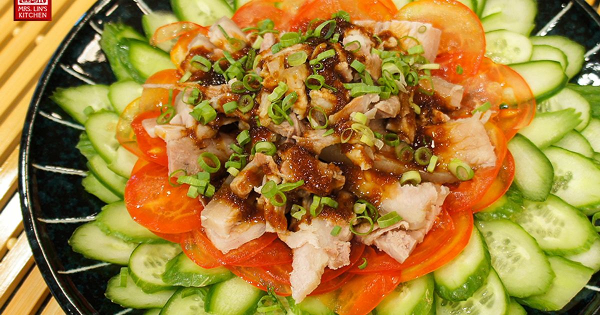 Suan Ni Bai Rou (Boiled Sliced Pork With Garlic Sauce) Recipe By Julie ...