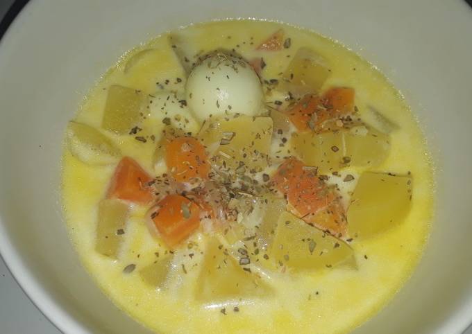 Resep Sup krim sayuran+telur puyuh oleh Neng Ina - Cookpad