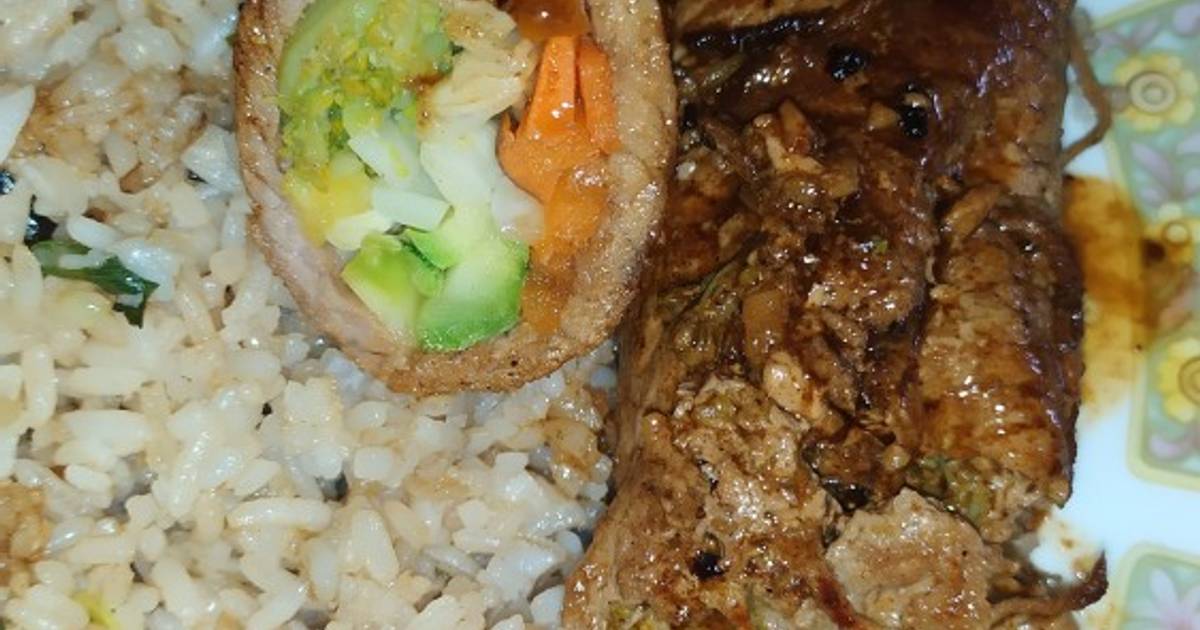 Bistec relleno - 40 recetas caseras- Cookpad