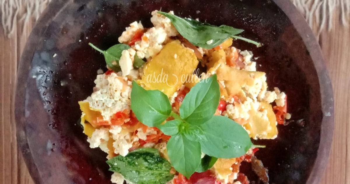 Resep Tahu bodo / tahu penyet kemangi oleh Asda Cullen - Cookpad