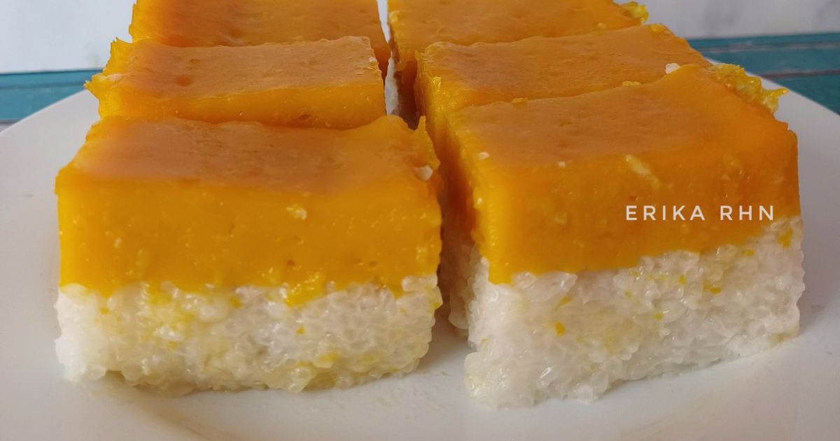 Resep Talam Ketan Labu Kuning oleh erika rhn - Cookpad