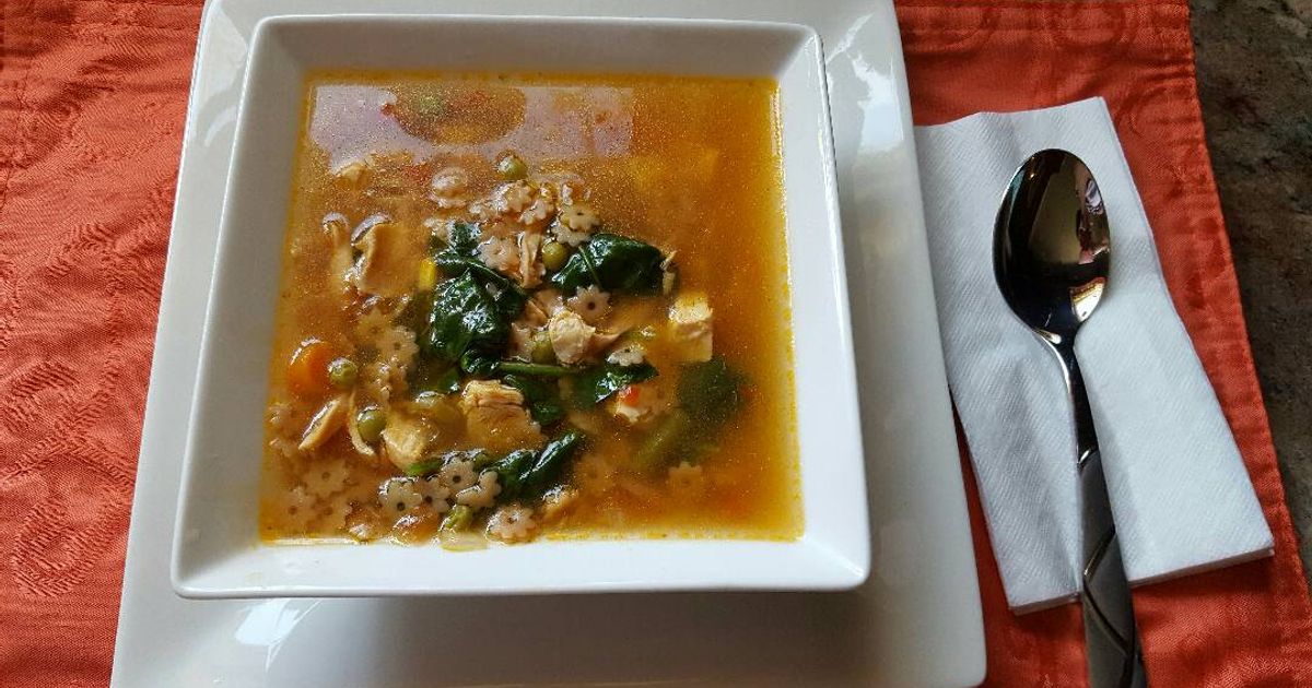 Sopa De Estrellitas Con Pollo Y Espinacas Recipe by j.floresdeulloa ...