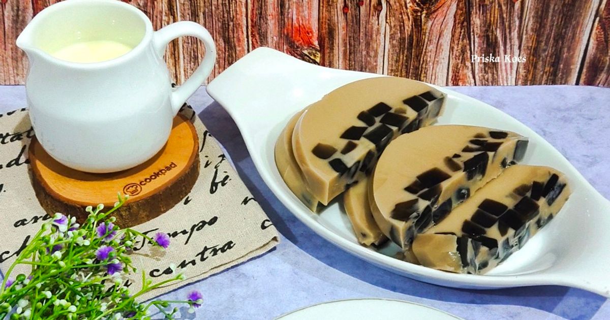 Resep Puding Capuccino Cincau Vla Vanilla Instant oleh Priska Koes ...