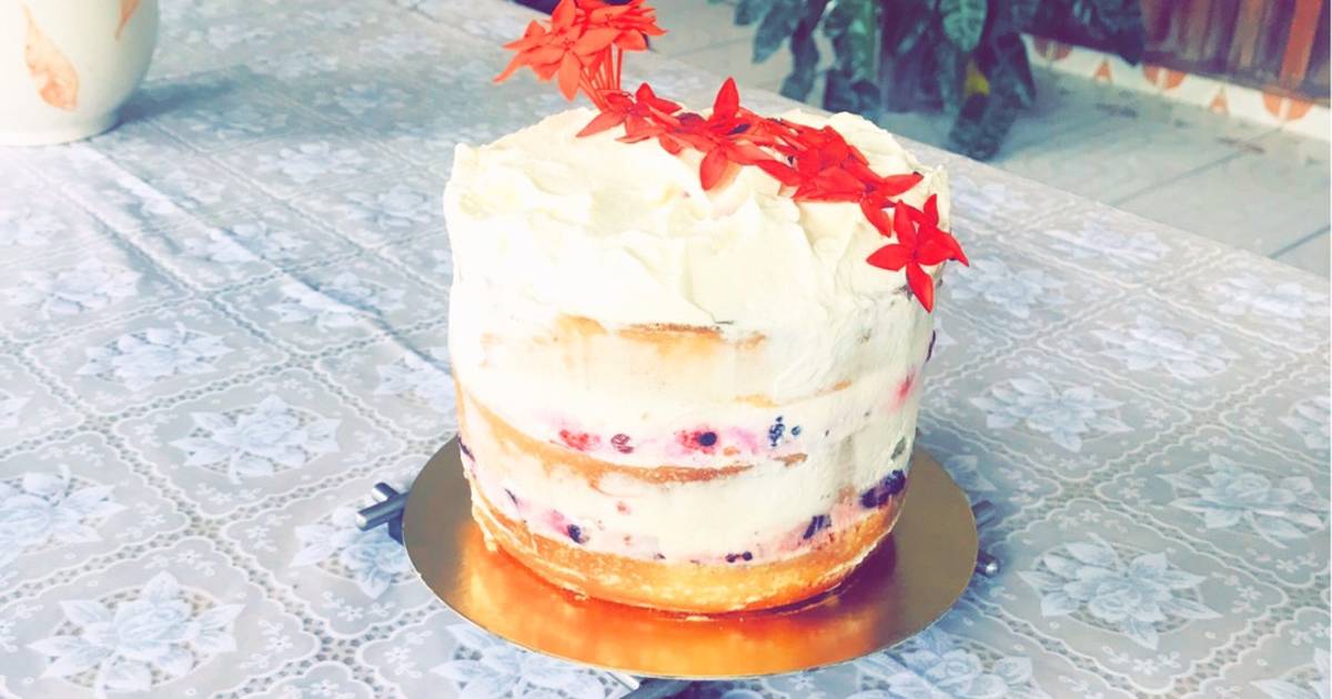 Nude cake aux fruits rouges de Florence ADELSON - Cookpad