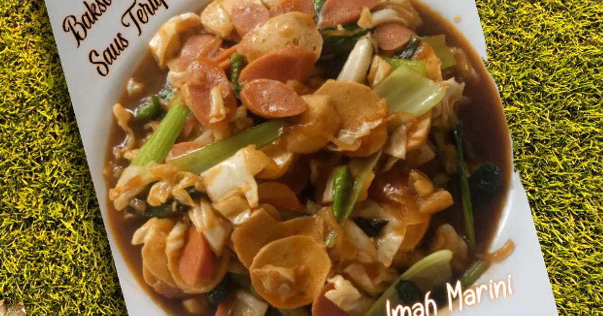 Resep Bakso Sosis Saus Teriyaki oleh Imah Marini - Cookpad