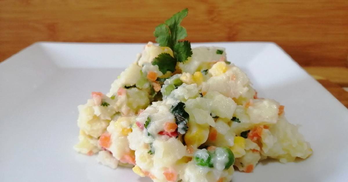 Papas con mayonesa y cilantro - 19 recetas caseras- Cookpad