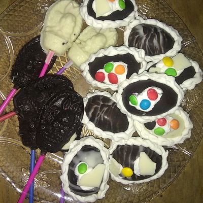 Chupetines De Chocolate Blanco BAÑO REPOSTERIA CHOCOLATE BLANCO
