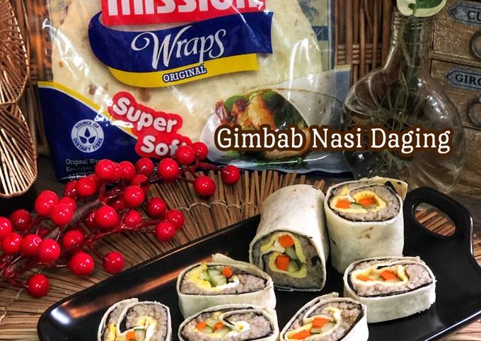 Resipi Gimbab Nasi Daging oleh Salina Jalaludin - Cookpad